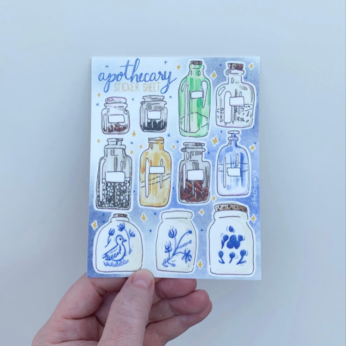 Apothecary Jars Sticker Sheet – The Critter Co