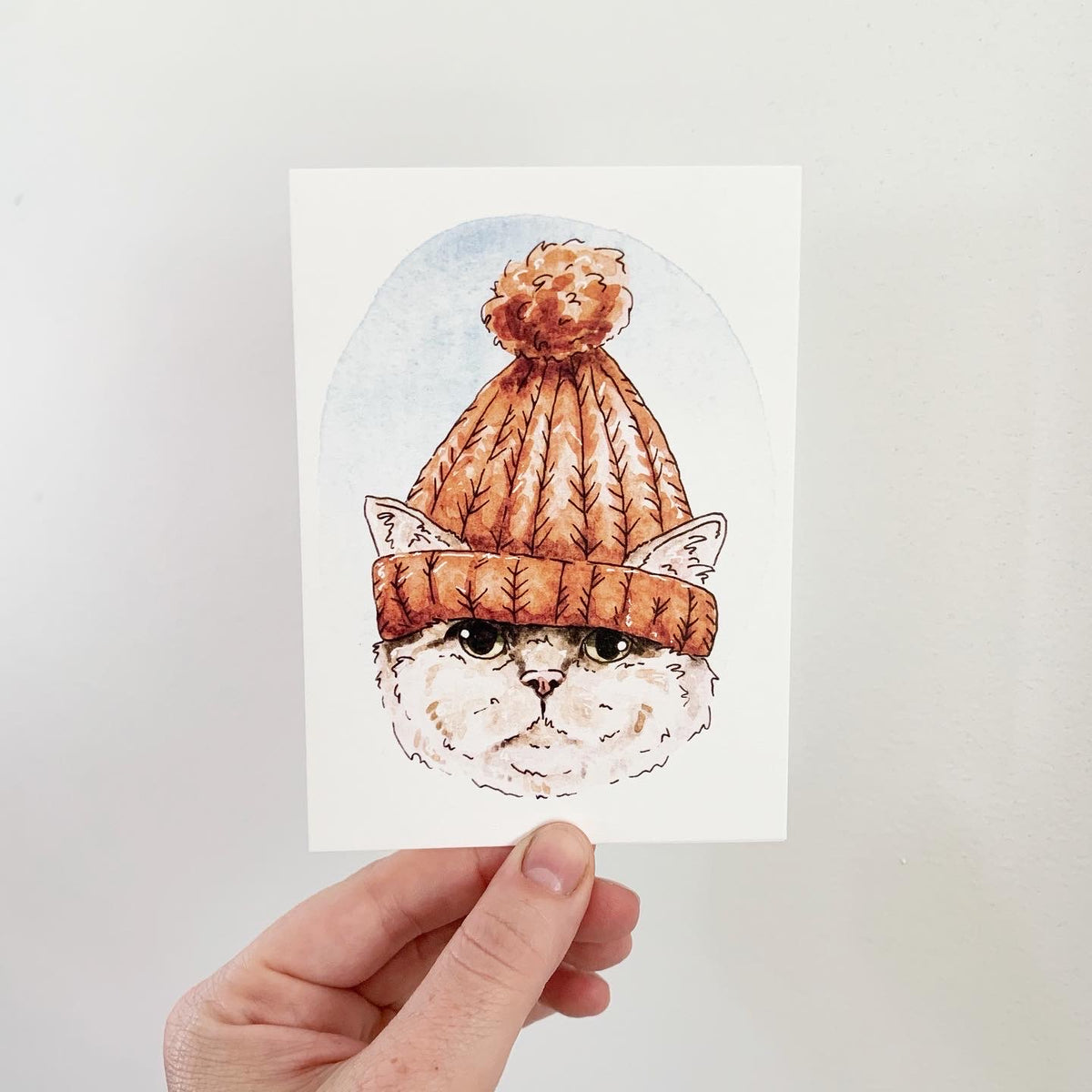 Cat in a Canadian Hat (Toque) Card – The Critter Co